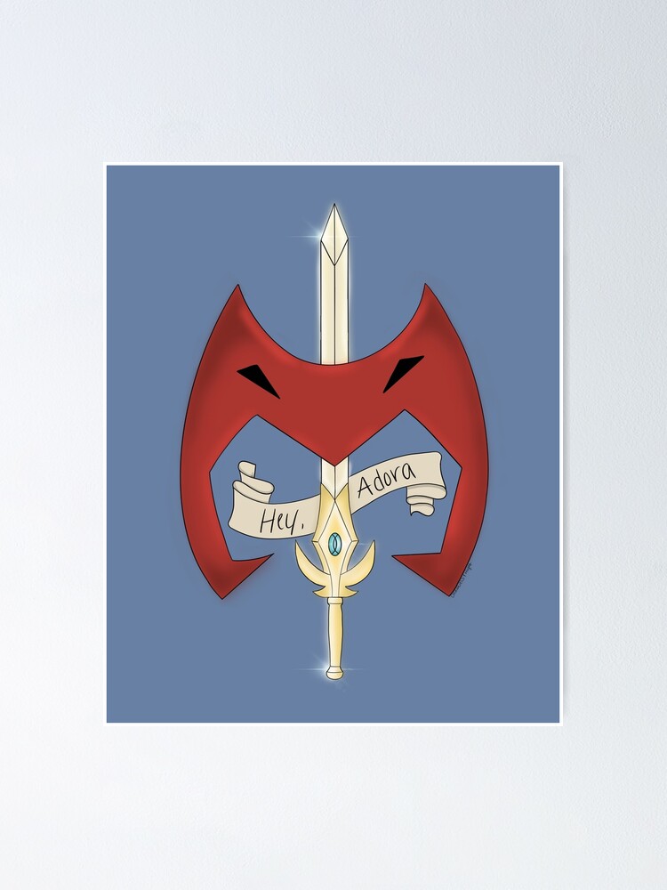 "Hey Adora - She-Ra Sword and Catra Mask" Poster by tiels-and-mages ...