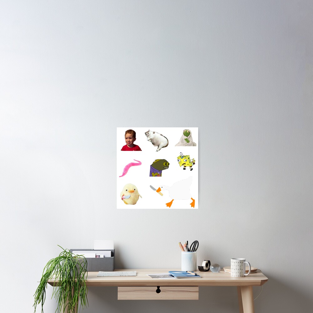 "Gen Z Memes sticker pack" Poster for Sale by liantic | Redbubble