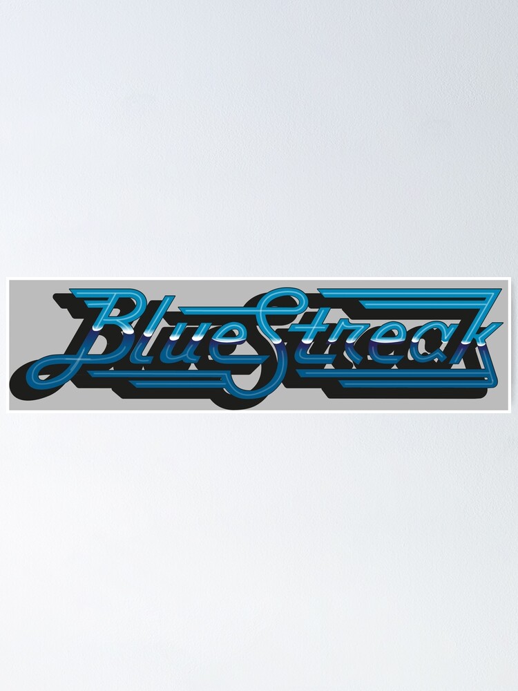 "Blue Streak" Poster for Sale by carowindsfanson | Redbubble
