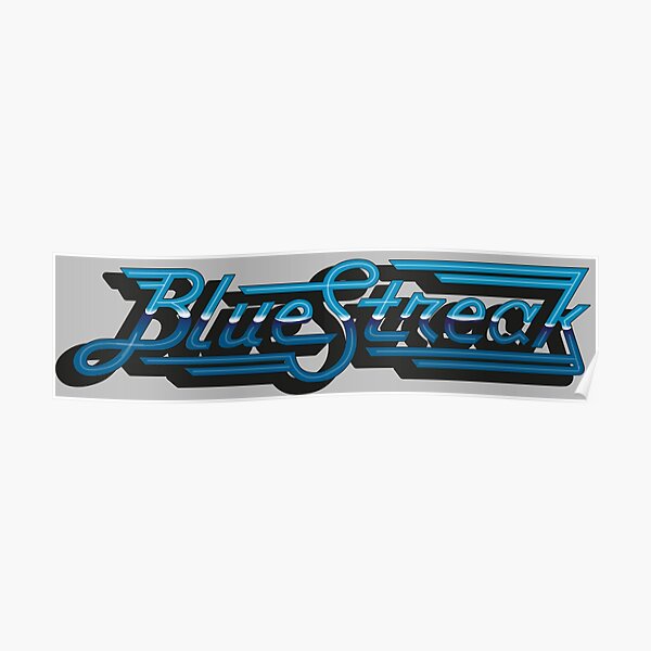 "Blue Streak" Poster for Sale by carowindsfanson | Redbubble