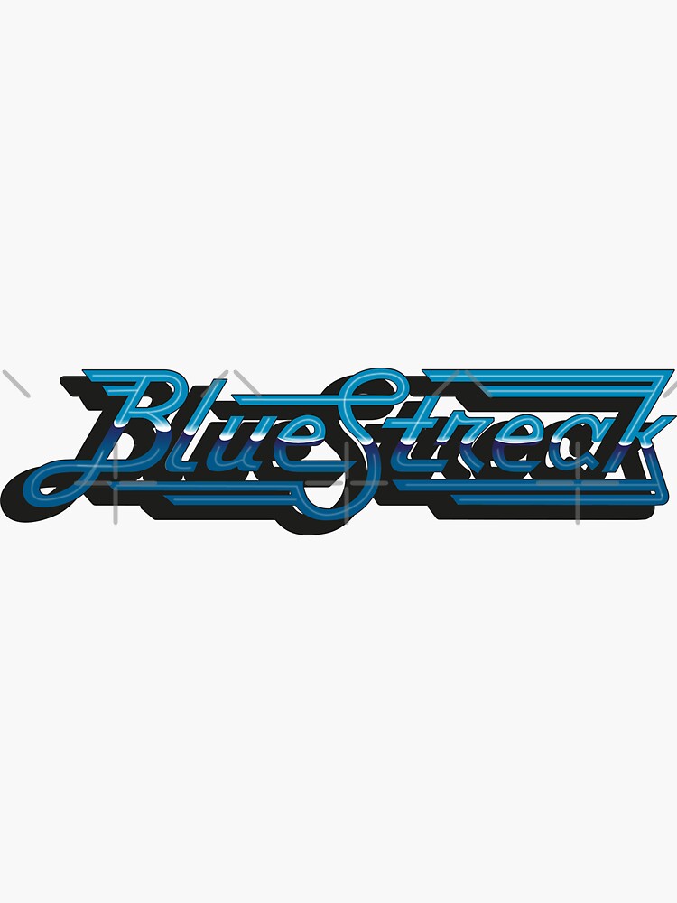 "Blue Streak" Sticker for Sale by carowindsfanson | Redbubble