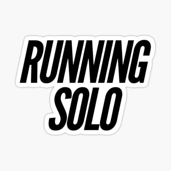 "Running Solo" Sticker for Sale by Lamebus | Redbubble