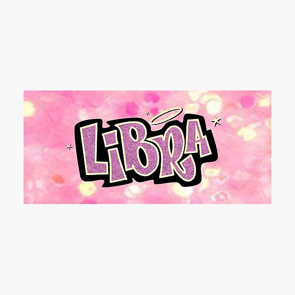"libra bratz style - iconic pink glitter font logo cute y2k aesthetic ...