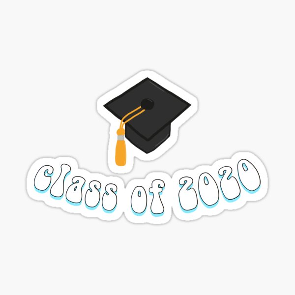 "class of 2020 blue" Sticker by sofiahernandez- | Redbubble