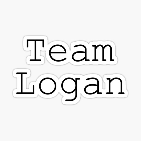 "Team Logan" Sticker by Mustermusic | Redbubble