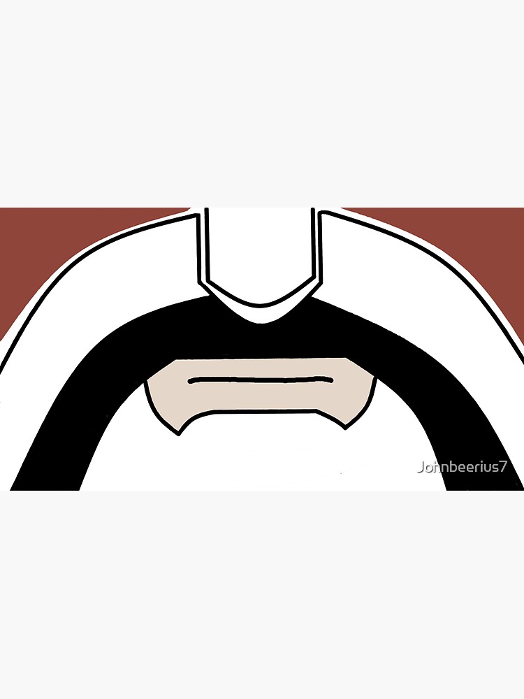 "Lan Fan Mask" Sticker by Johnbeerius7 | Redbubble