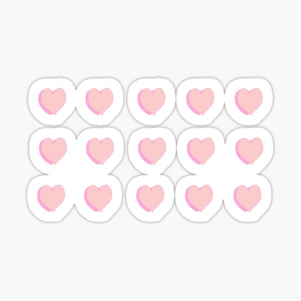 "Heart sticker pack" Sticker for Sale by emiliejoseph | Redbubble