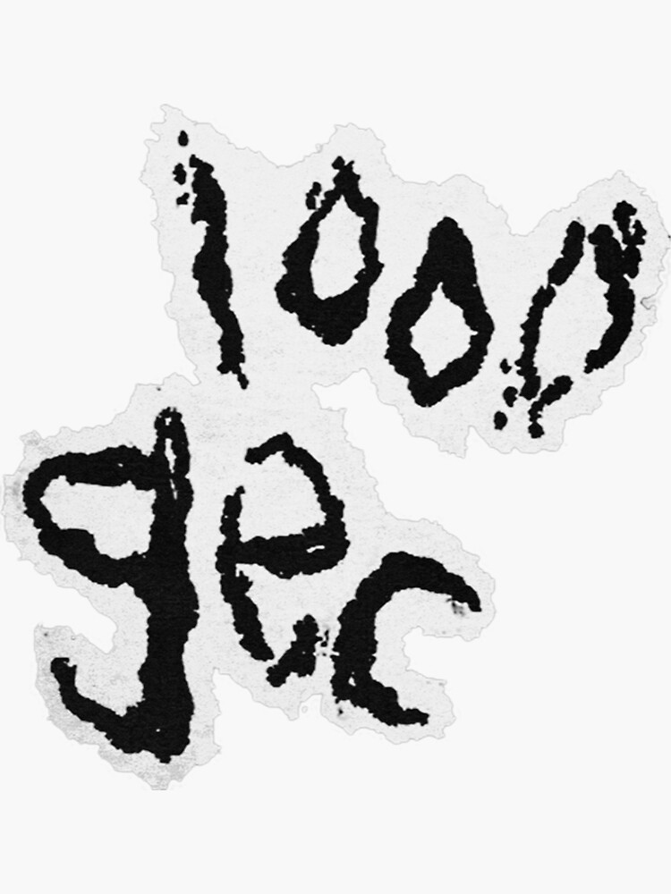 "100 gecs logo (1000 gecs)" Sticker for Sale by redbulloverdose | Redbubble
