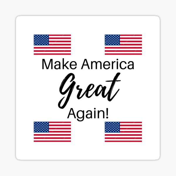 "MAGA WHITE MASK" Sticker for Sale by sj4trump | Redbubble