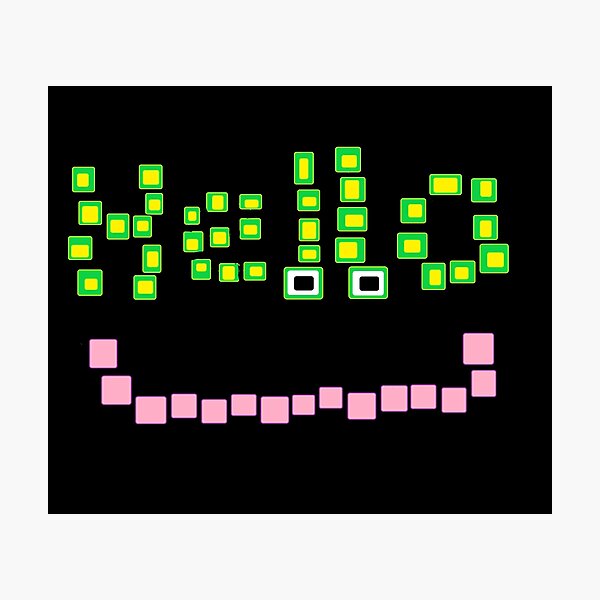 "hello face" Photographic Print for Sale by TerriblyTina | Redbubble