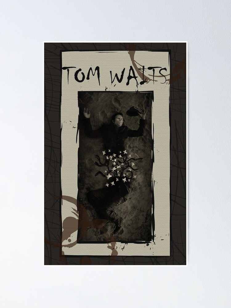 "Tom Waits Poster" Poster for Sale by 5040designs | Redbubble
