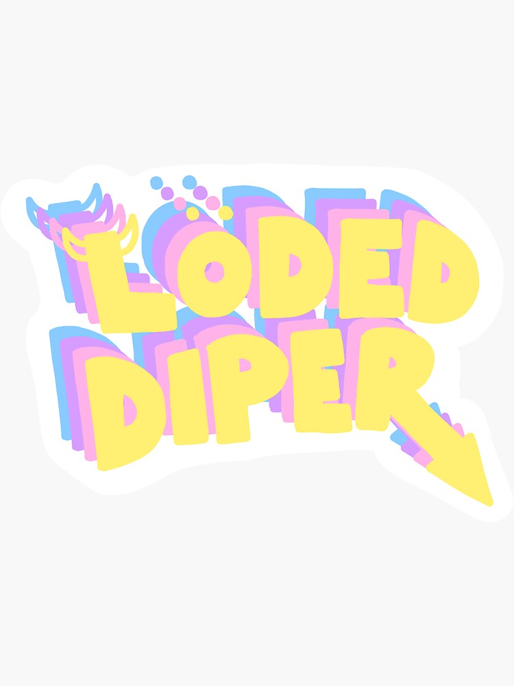 "Löded Diper logo from Diary of a Wimpy Kid" Sticker by lea-walt ...