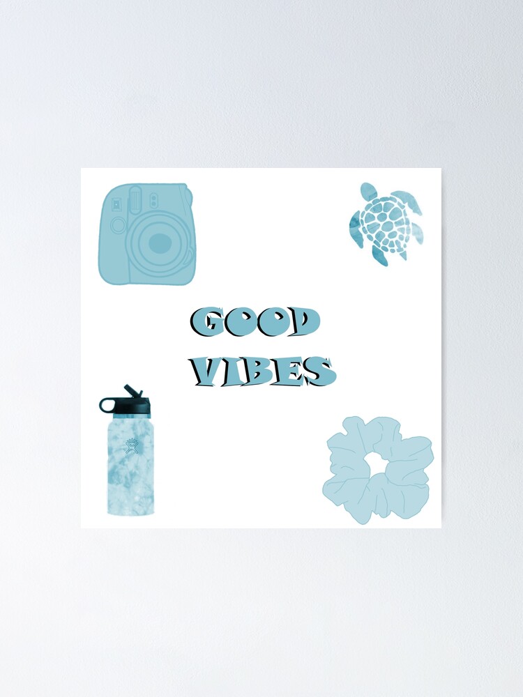 "Blue Vsco Girl Pack" Poster by liantic | Redbubble