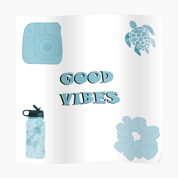 "Blue Vsco Girl Pack" Poster by liantic | Redbubble