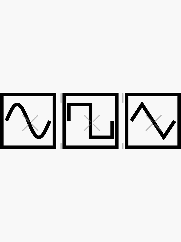 "Sine Square Tri" Sticker for Sale by UDDesign | Redbubble