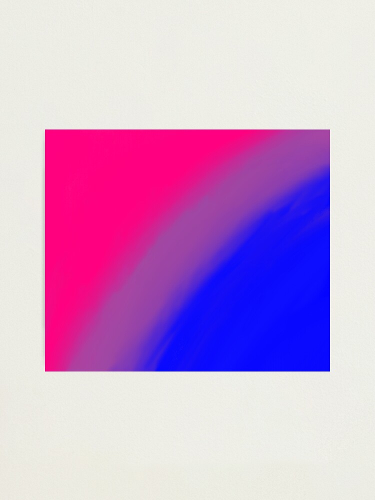 "Subtle bisexual gradient pride flag" Photographic Print for Sale by ...