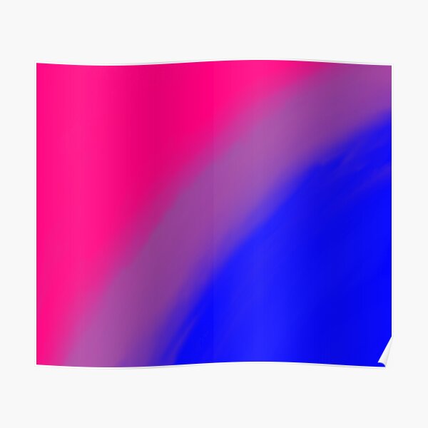 "Subtle bisexual gradient pride flag" Poster for Sale by Peta-m | Redbubble