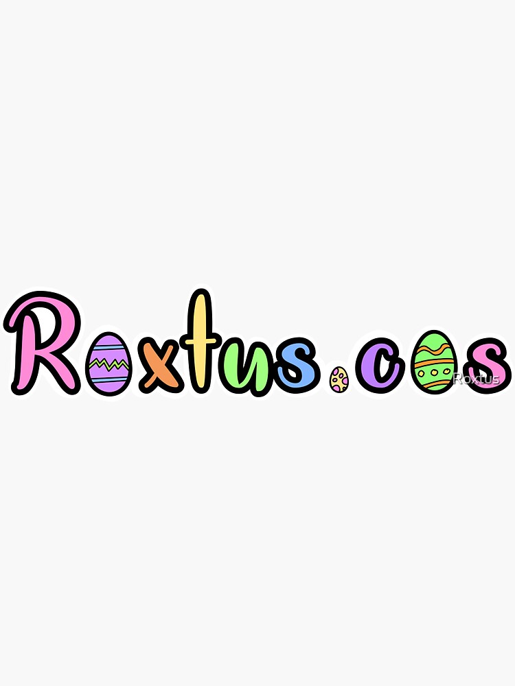 "Easter Roxtus Logo" Sticker by Roxtus | Redbubble