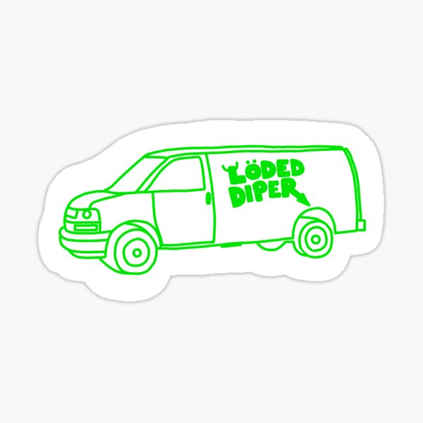 "Löded Diper Van from Diary of a Wimpy Kid" Sticker for Sale by lea ...