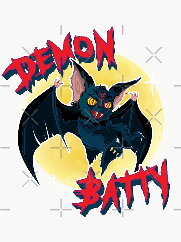 "Demon Bat" Sticker for Sale by emilunax | Redbubble