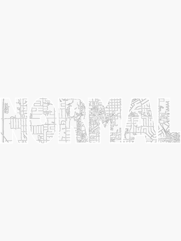 "Normal Street Map" Sticker for Sale by thestreetslocal | Redbubble