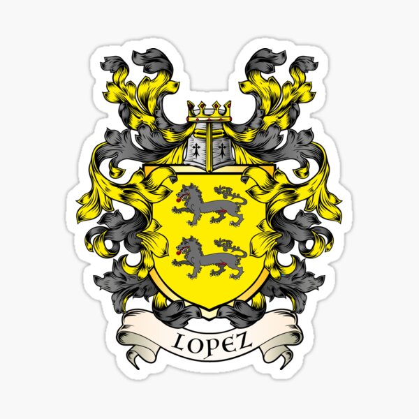 "Lopez Family Crest" Sticker for Sale by ortegasg | Redbubble