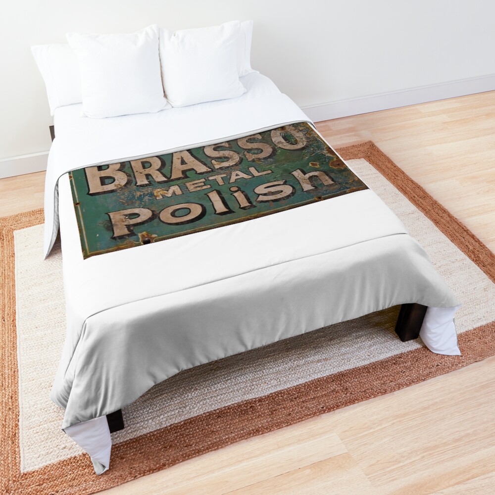 "A vintage Brasso enamel advertising sign" Poster for Sale by ...