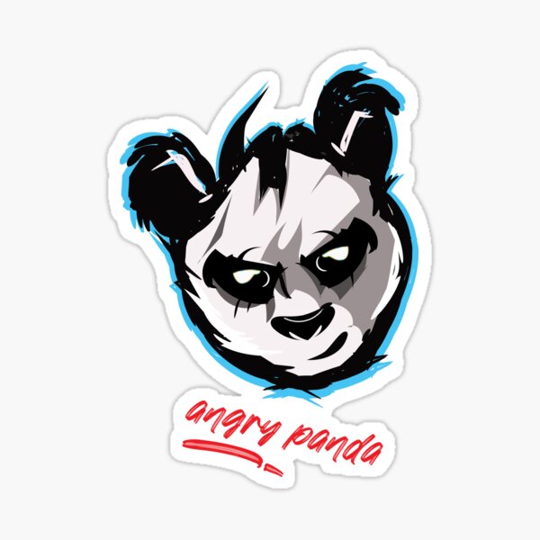 "angry panda t-shirt | angry panda poster | angry panda " Sticker for ...