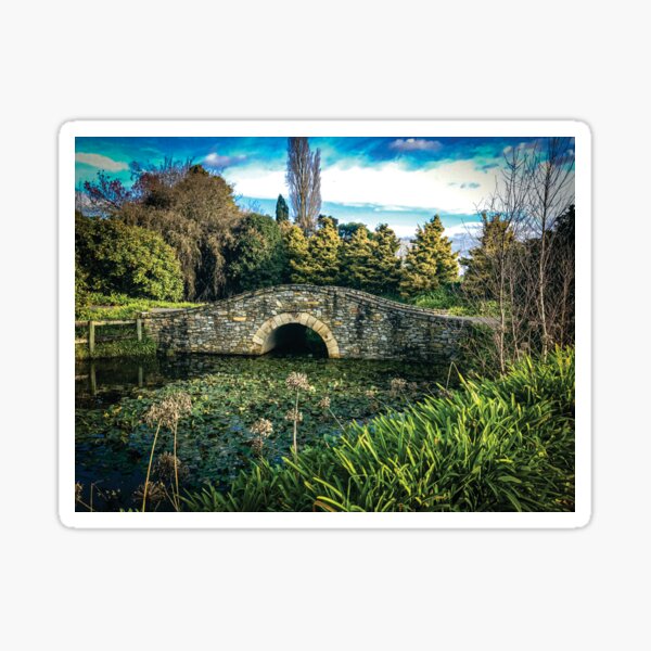"Stone Bridge and lilies." Sticker by killedbycute | Redbubble