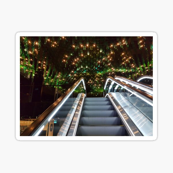 "Mall Escalator Lights" Sticker for Sale by adro83 | Redbubble