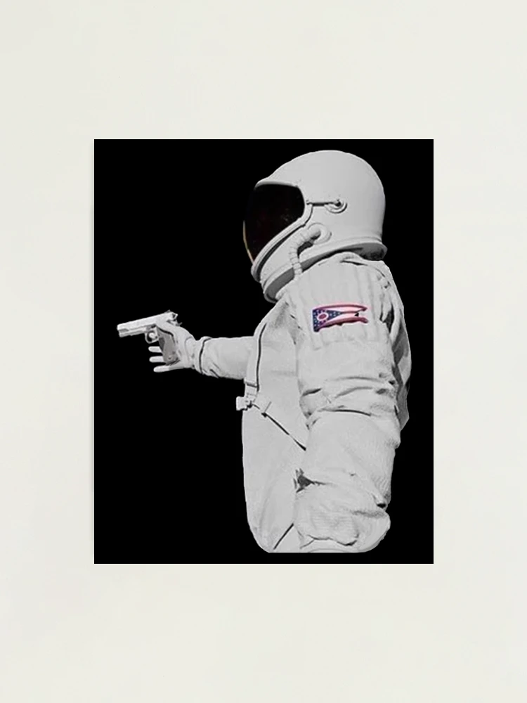 Astronaut Guy With Gun