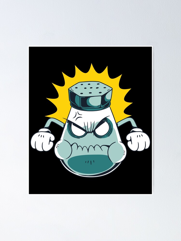 "ANGRY SALT SHAKER" Poster for Sale by iBruster | Redbubble