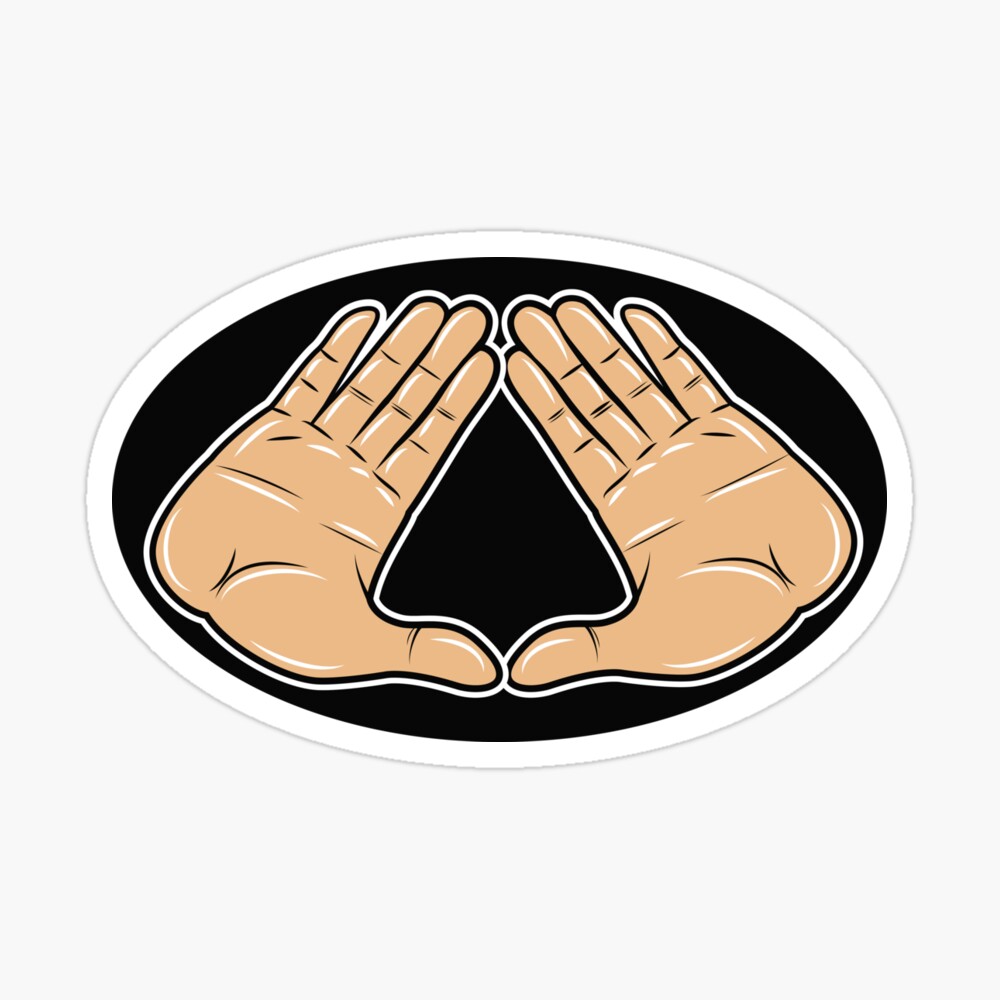 Illuminati Triangle Hand Symbol