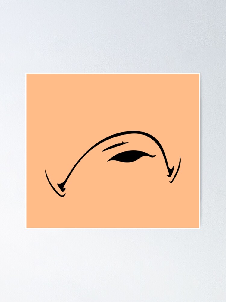 "Cartoon Facial Expression Emotion Mouth Face Hmph Frown" Poster by ...