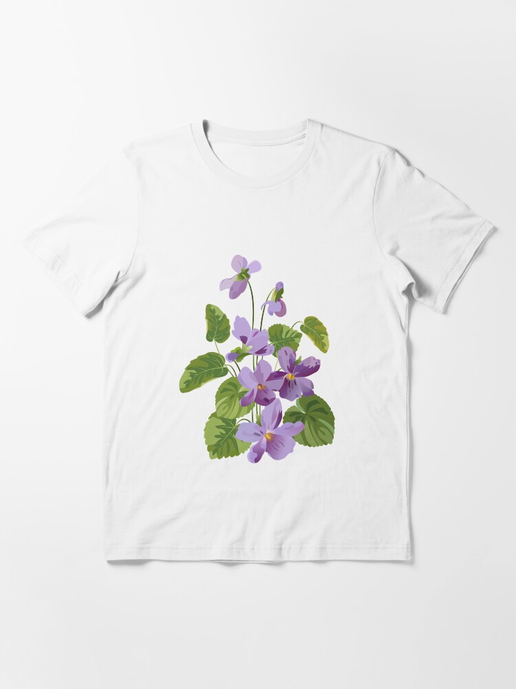 "Cute And Curious Violets" T-shirt for Sale by danikaVT | Redbubble ...