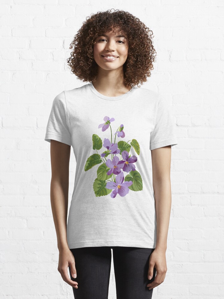 "Cute And Curious Violets" T-shirt for Sale by danikaVT | Redbubble ...