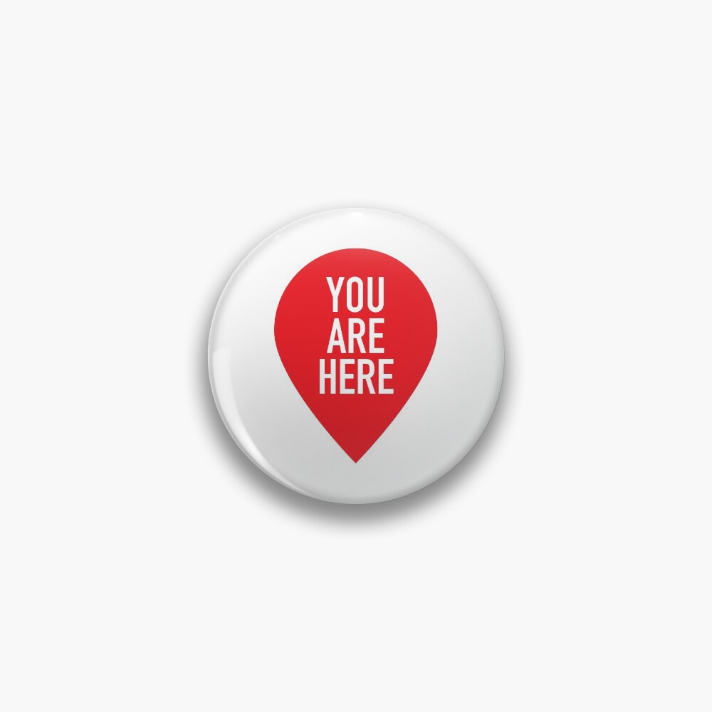 "you are here" Sticker for Sale by Lukameister | Redbubble