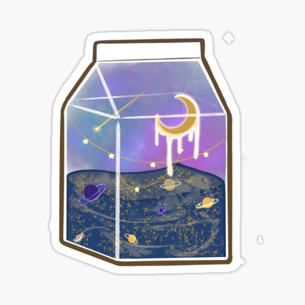 "Juice Box-Galaxy" Sticker for Sale by minniejarupan | Redbubble