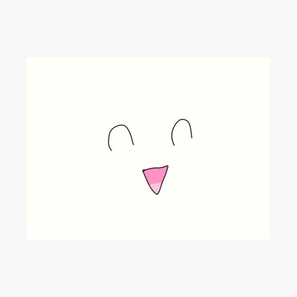 "simple cute face" Art Print by Feelthepleasure | Redbubble