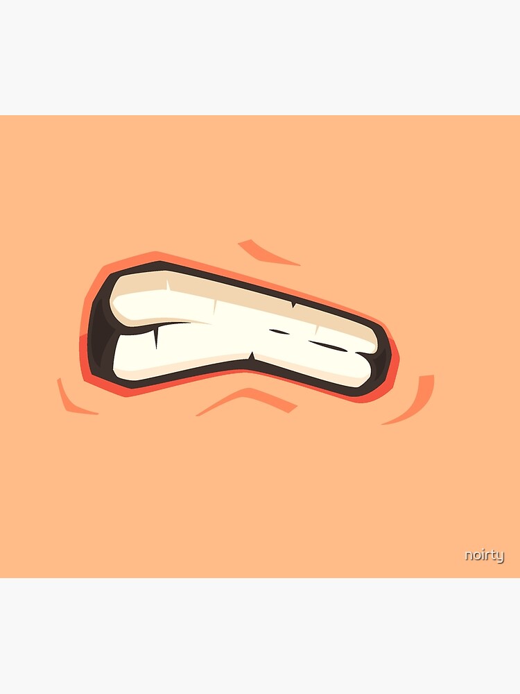 "Cartoon Men Male Mouth Emotion Expression Grunt" Poster for Sale by ...