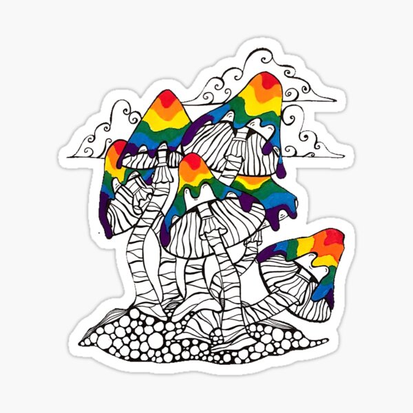 "Magic mushrooms" Sticker by artistory | Redbubble