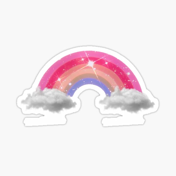 "Glitter + Rainbow" Sticker by honeypuffsco | Redbubble