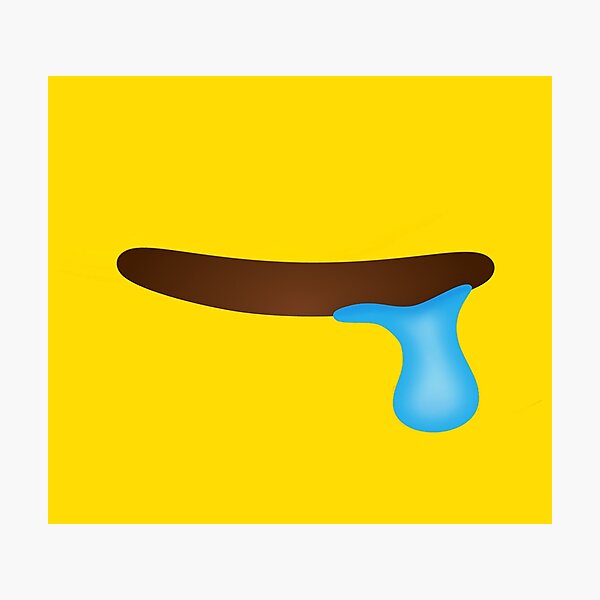 "Cartoon Emoji Face Drool Spit Mouth" Photographic Print by noirty ...