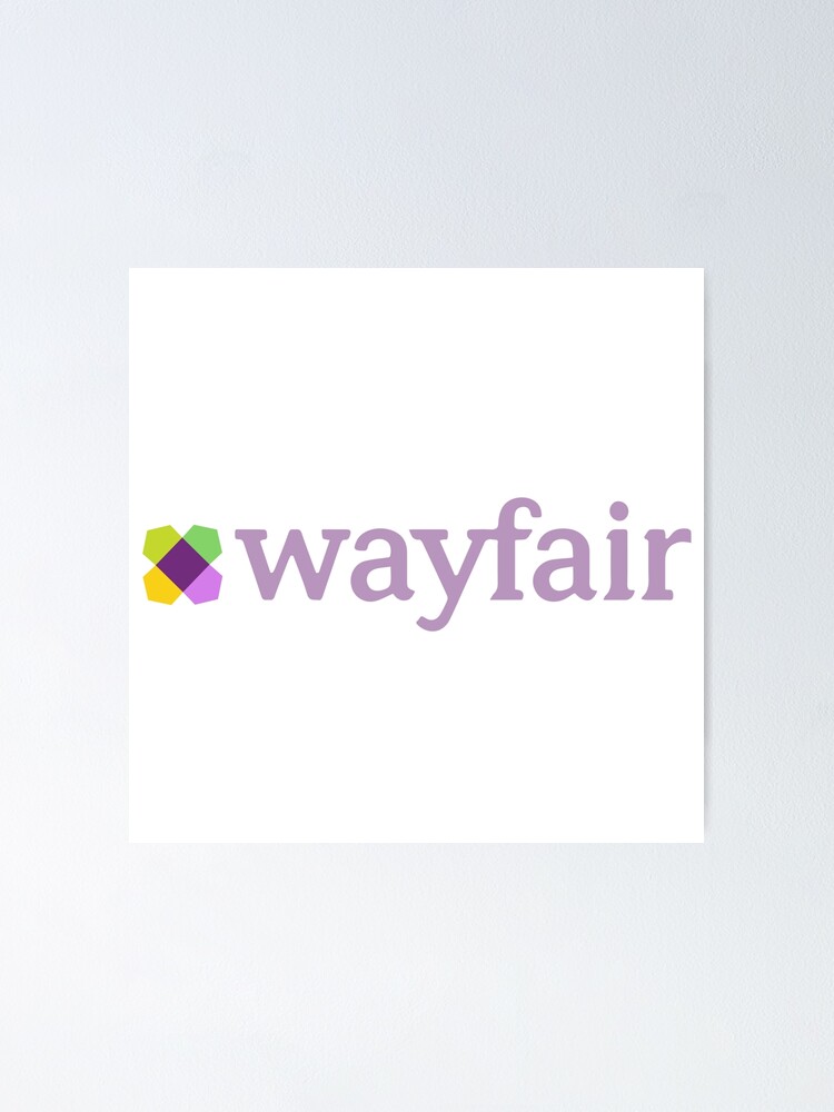 "wayfair logo" Poster for Sale by BuyLogoz | Redbubble