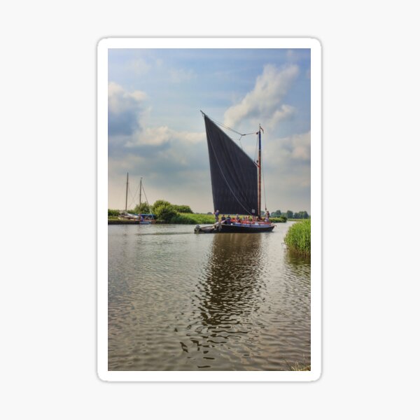 "Albion on the River Thurne" Sticker for Sale by avrilharris | Redbubble