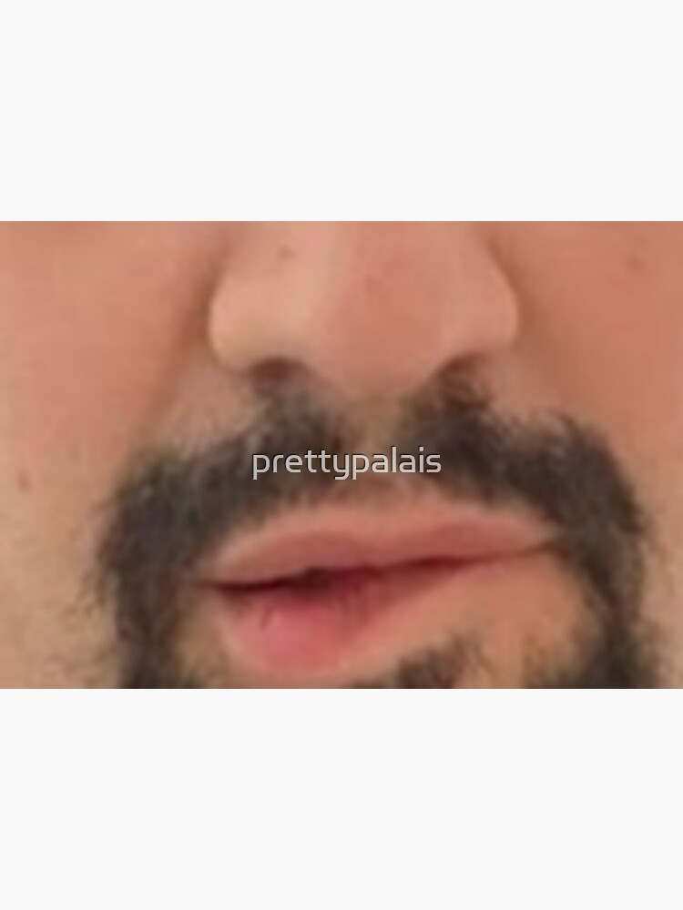 "Lin Manuel Miranda Lip Biting Face Mask" Sticker by prettypalais ...