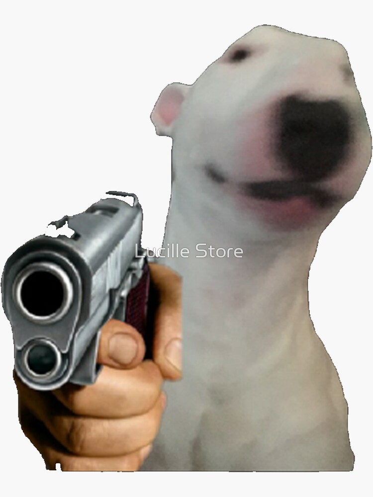 "Walter Dog Guns Funny T-shirts For Gift Man Woman" Sticker by Anas777 ...