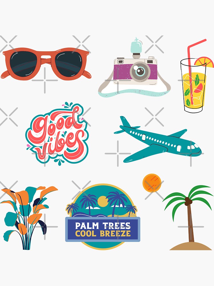 "Hydro flask Travel Sticker Pack 1" Sticker for Sale by OceanHarmony ...