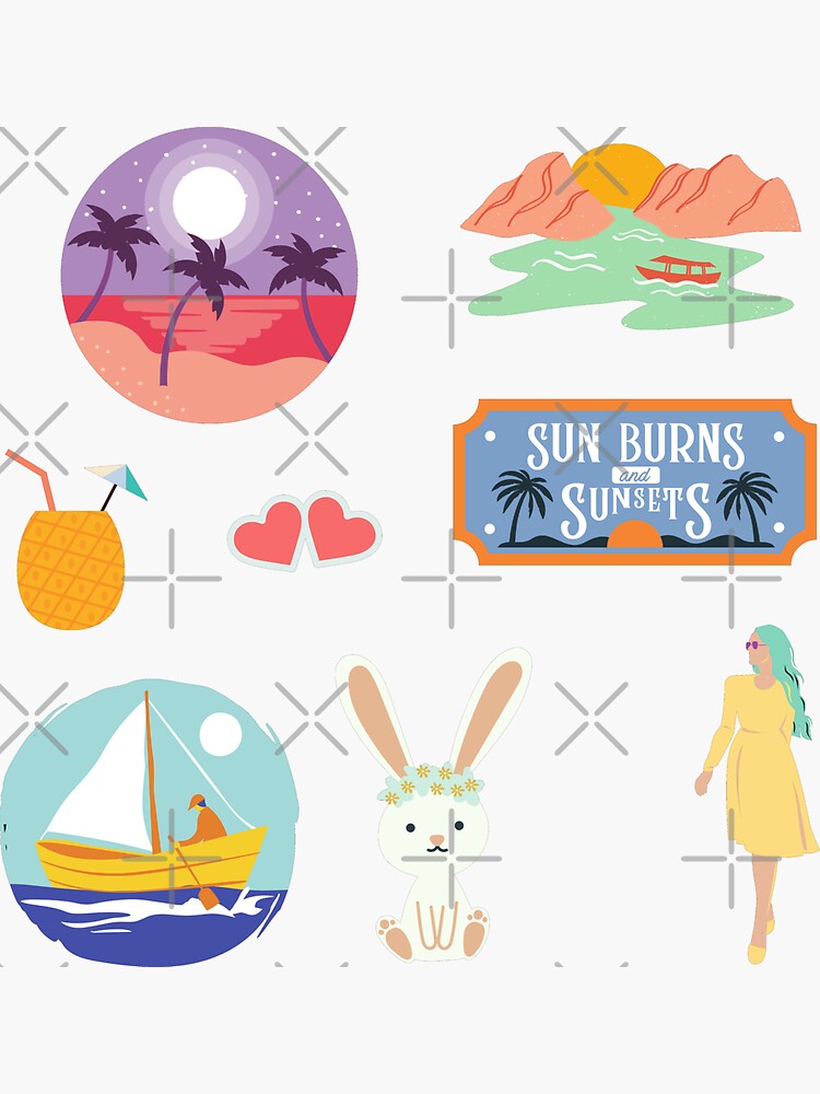 "Hydro flask Travel Sticker Pack 3" Sticker for Sale by OceanHarmony ...