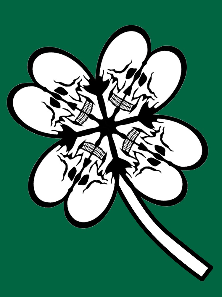 "cloverleaf skull /quadrifoglio teschi" T-shirt by Nerfild | Redbubble